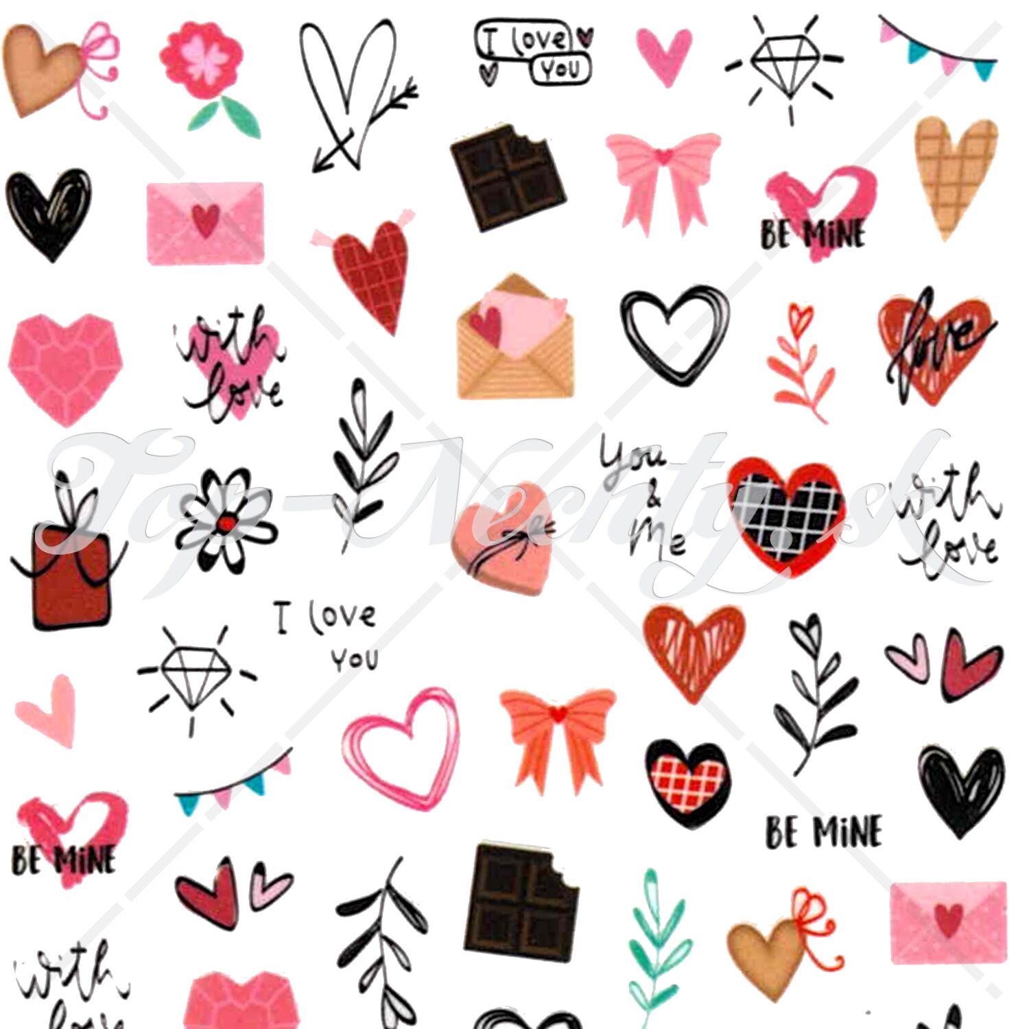 Rossart valentýnské nálepky se srdíčky | Noezon.cz