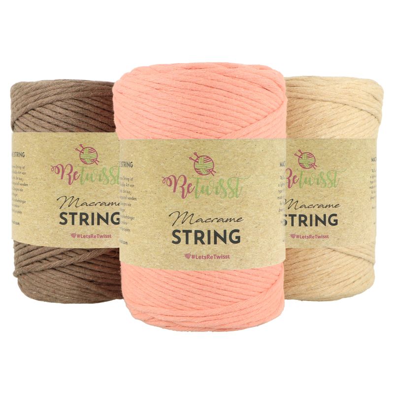 ReTwisst Macrame String 3mm 500g 160m | Noezon.cz