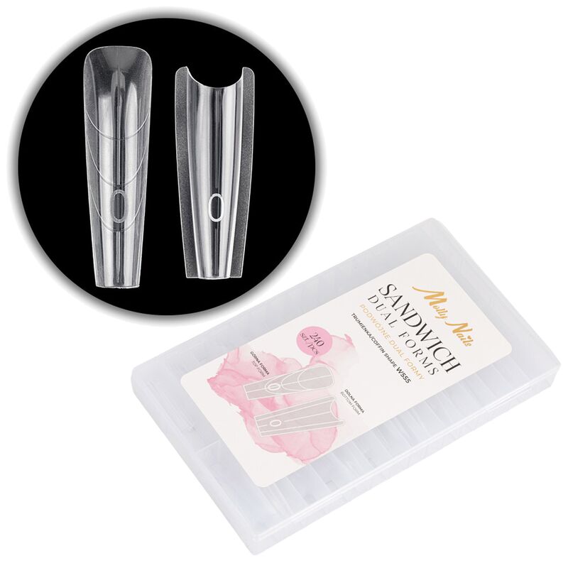 Sandwich dual formy coffin Molly Nails 240ks | Noezon.cz