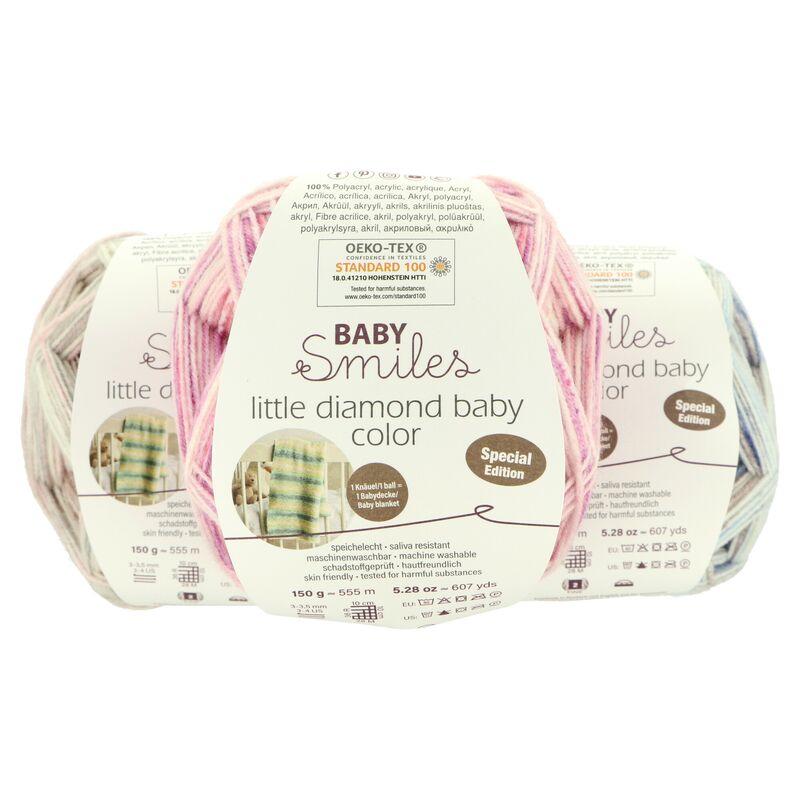 Schachenmayr Baby Smiles Little Diamond Baby Color 150g 555m | Noezon.cz