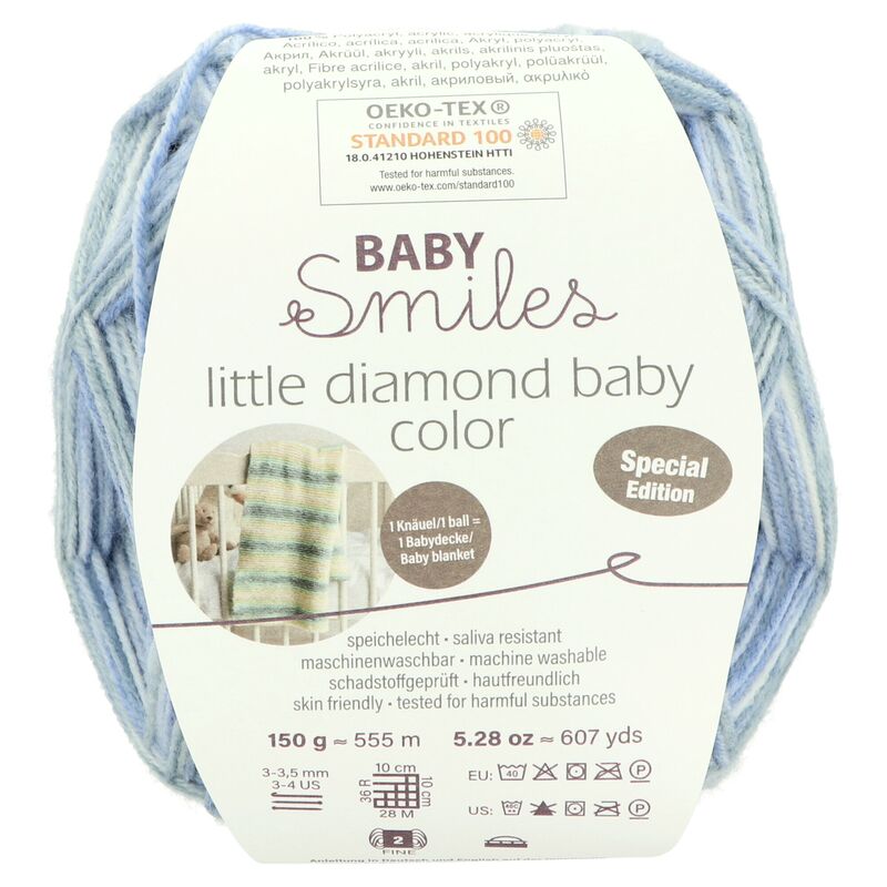Schachenmayr Baby Smiles Little Diamond Baby Color 150g 555m | Noezon.cz