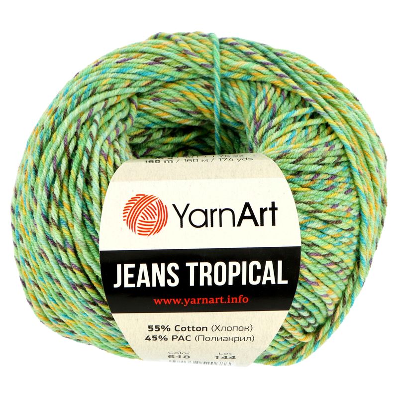 YarnArt Jeans Tropical 50g 160m | Noezon.cz